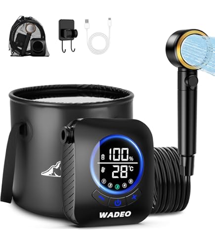 Amazon.co.jp: PAHTTO ポータブルシャワー 電気給湯器 投げ込み